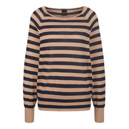 Madeleine Mode MADELEINE Pullover Damen Gr&ouml;&szlig;e S/M marine / karamell