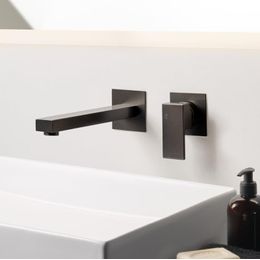 Mariner Quadra Wand-Waschtischarmatur Ausladung: 200 mm, f&uuml;r move Grundk&ouml;rper, QUA1000-GR+BOQ0258-GR,