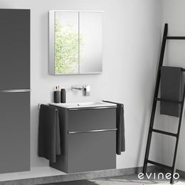 Duravit ME by Starck Schrank mit Waschtisch, mit Spiegelschrank, 23366300601+BE0265AN+BEA040MI,