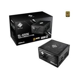 Asrock Steel Legend SL-650G, PC-Netzteil schwarz, 2x PCIe, Kabelmanagement, 650 Watt