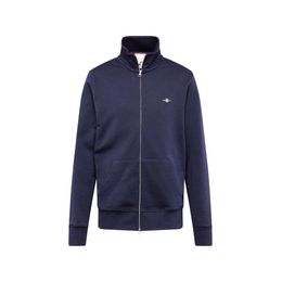 Gant Zip-Up Hoodie male Blue size XS