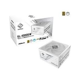 Asrock Steel Legend SL-1000GW, PC-Netzteil wei&szlig;, 1x 12-Pin High Power GPU, 3x PCIe, Kabelmanagement, 1000 Watt