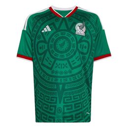 adidas Performance Trikot 'Mexico 26 Home' Jungen Gr&ouml;&szlig;e 140 gr&uuml;n / dunkelgr&uuml;n / rot / wei&szlig;