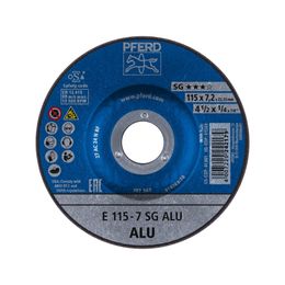 Pferd TOOLS Schruppscheibe E 115x7,2x22,23 mm Leistungslinie SG ALU f&uuml;r Alu (62211622)