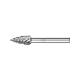 Pferd TOOLS Hartmetall Fr&auml;sstift Spitzbogen SPG &Oslash; 10x20mm Schaft-&Oslash; 6 mm Z3P universal mittel kreuzverzahnt (21122626)