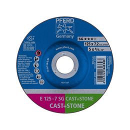 Pferd TOOLS Schruppscheibe E 125x7,2x22,23 mm Leistungslinie SG CAST+STONE f&uuml;r Guss/Stein (2) (69298075)