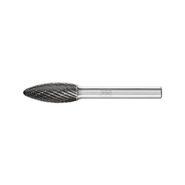 Pferd TOOLS Hartmetall Hochleistungsfr&auml;sstift Flamme B &Oslash; 10x25 mm Schaft-&Oslash; 6 mm Z3P HICOAT universal (21103224)