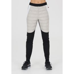 Stoffhose Endurance "Eluna", Damen, Gr. 40, EURO-Gr&ouml;&szlig;en, beige (beige, schwarz), 100% Polyester, unifarben, lang, Hosen Stoffhose, mit innovativem Primaloft-Futter