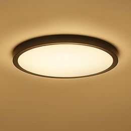 calex Smart LED-Deckenlampe HALO Ø 40cm schwarz IP54 RGB CCT