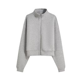 Bershka Sweatjacke Herren Gr&ouml;&szlig;e XS graumeliert