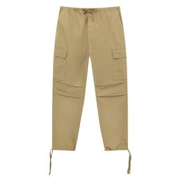 Pull&Bear Pull&Bear Hose Herren Größe 34 dunkelbeige