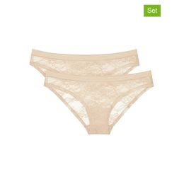 Triumph 2er-Set: Slips "Smart Deco Brazilian" in Creme - 51% | Gr&ouml;&szlig;e 36-42 | Damen-unterteile