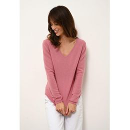 Just Cashmere Kaschmir-Pullover "Joan" in Rosa - 42% | Gr&ouml;&szlig;e M | Damen-pullover-cardigans