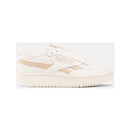 Reebok Leder-Sneakers "Club C Double Revenge" in Creme - 36% | Gr&ouml;&szlig;e 38 | Damen-sneakers