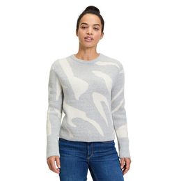 BETTY & CO BETTY & CO Pullover in Grau/ Creme - 72% | Gr&ouml;&szlig;e 44 | Damen-pullover-cardigans