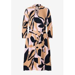 More & More More & More Kleid in Beige/ Schwarz/ Rosa - 70% | Gr&ouml;&szlig;e 42 | Damen-kleider