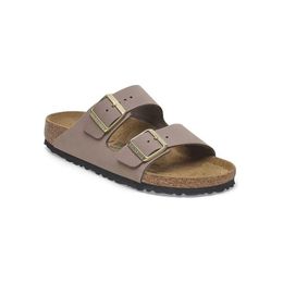 Birkenstock Leder-Pantoletten "Arizona" in Lila - 18% | Größe 41 | Damen-pantoletten