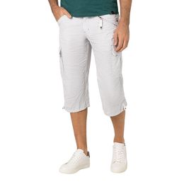 Timezone Cargocaprihose in Wei&szlig; - 68% | Gr&ouml;&szlig;e W40 | Herren-plussize
