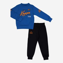 Kappa 2-teiliges blaues Set aus Sweatshirt und Jogginghose