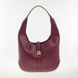 Dunkelrote Winterberry Tote Bag im Hobo-Stil