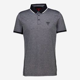 Guess Schwarzes Poloshirt mit Melangemuster