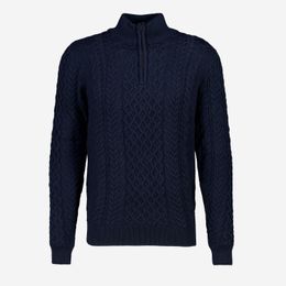 INDICODE Dunkelblauer Pullover mit Reißverschluss