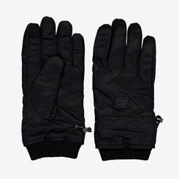 Schwarze Handschuhe aus Wollmischung