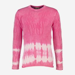 Scotch & Soda Rosafarbener Pullover mit Rundhalsausschnitt