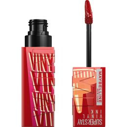 Maybelline NEW YORK Lippenstift Super Stay Vinyl Ink 200 Salsa