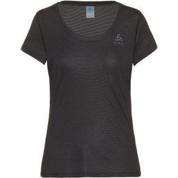 Odlo Active F-Dry Light Funktionsshirt Damen - schwarz - Gr. XL - Polyester/Polypropylen