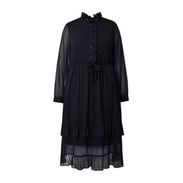 Ulla Popken Kleid Damen Gr&ouml;&szlig;e 42/44 schwarz Winterkleid