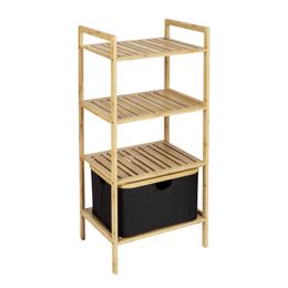 Wenko Regal 'Ecori' Polyester braun, schwarz 44 x 93,5 x 33 cm