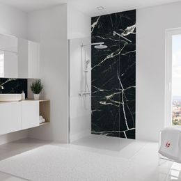 Schulte Duschr&uuml;ckwand 'DecoDesign' smaragdfarben 100 x 255 cm