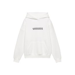 Pull&Bear Pull&bear Sweatshirt 'PACIFIC' Damen Gr&ouml;&szlig;e XS hellgrau / dunkelgrau / schwarz / wei&szlig;