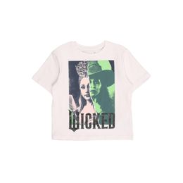name it T-Shirt 'NKFNORA WICKED' M&auml;dchen Gr&ouml;&szlig;e 158/164 limette / puder / schwarz / wei&szlig;
