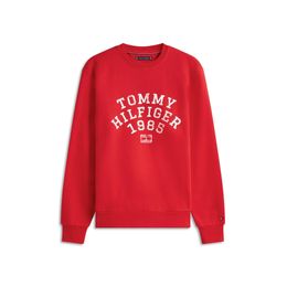 Tommy Hilfiger Sweatshirt 'ARCH' Herren Gr&ouml;&szlig;e XS rot / wei&szlig;