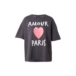 miss goodlife Sweatshirt 'Amour Paris' Damen Gr&ouml;&szlig;e XL anthrazit / knallrot / wei&szlig;