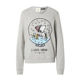 Princess Goes Hollywood Sweatshirt 'Snoopy Winter' Damen Gr&ouml;&szlig;e L himmelblau / dunkelgrau / graumeliert