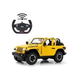 Jamara Jeep Wrangler JL 1:14 gelb 2,4GHz T&uuml;r manuell