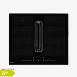 Klarstein AirJet FlexPro Down Air System Induktionsherd + Abzugshaube Flexzone Booster Schwarz