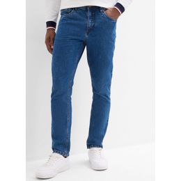 bonprix Classic Fit Jeans mit Komfortbund Straight, blau, 100% Baumwolle