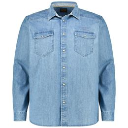 PME-Legend Gro&szlig;e Gr&ouml;&szlig;en PME LEGEND Jeanshemd Farbe jeansblau Gr&ouml;&szlig;e: 5XL