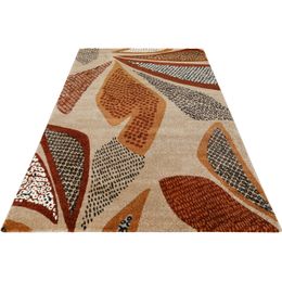 Teppich Esprit "Hazel, ESP-40101", orange (braun, terrakotta, cognac), B:133cm H:13mm L:200cm, Polypropylen (PP), Teppiche, Teppich, sch&ouml;n weicher Kurzflor in modernem Design, bunt, Wohnzimmer