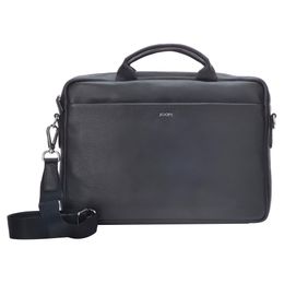JOOP! Messenger Bag JOOP "cardona pandion briefbag shz1", Damen, Gr. B/H/T: 39cm x 28cm x 7cm, schwarz, Leder, Taschen, Arbeitstasche Businesstasche Umhängetasche