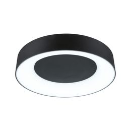 Paulmann LED Deckenleuchte "Casca IP44 White Switch 2100lm 230V 23W Schwarz matt", schwarz, 1, Ø 40cm H: 7,1cm, 1 Stk., Leuchten