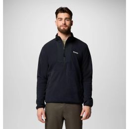 Fleecepullover Columbia "SEQUOIA GROVE HALF ZIP FLEECE", Herren, Gr. M, schwarz, Obermaterial: 100% Polyester, normal, Rundhals, Sweatshirts Fleecepullover