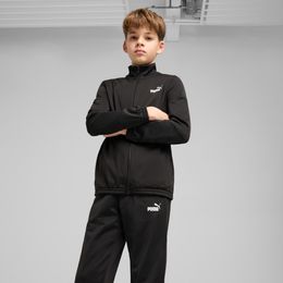 Trainingsanzug Puma "POLY SUIT B", Jungen, Gr. 128, schwarz (Puma schwarz), Trikot, Obermaterial: 100% Polyester, unifarben, regular fit, Sportanz&uuml;ge Trainingsanzug