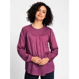 WITT Damen Langarm-Bluse in weiter Silhouette, erika, Gr&ouml;&szlig;e 40