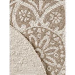 HEINE HOME Witt Teppich, taupe-ecru, Gr&ouml;&szlig;e 100x100 cm - rund