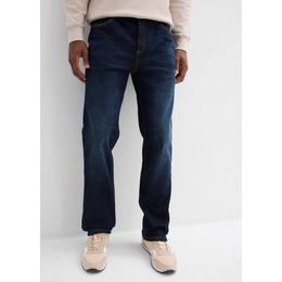 bonprix Classic Fit Stretch-Jeans Straight, blau, mit Baumwolle